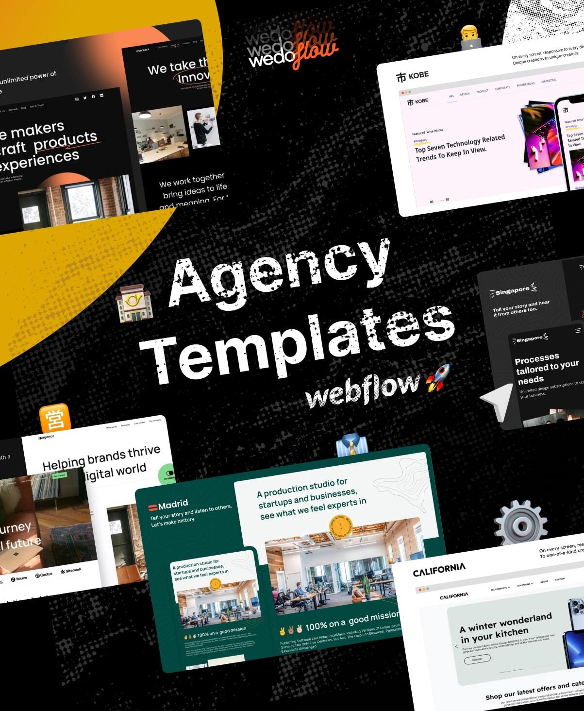 Premium Webflow Agency Templates 2023